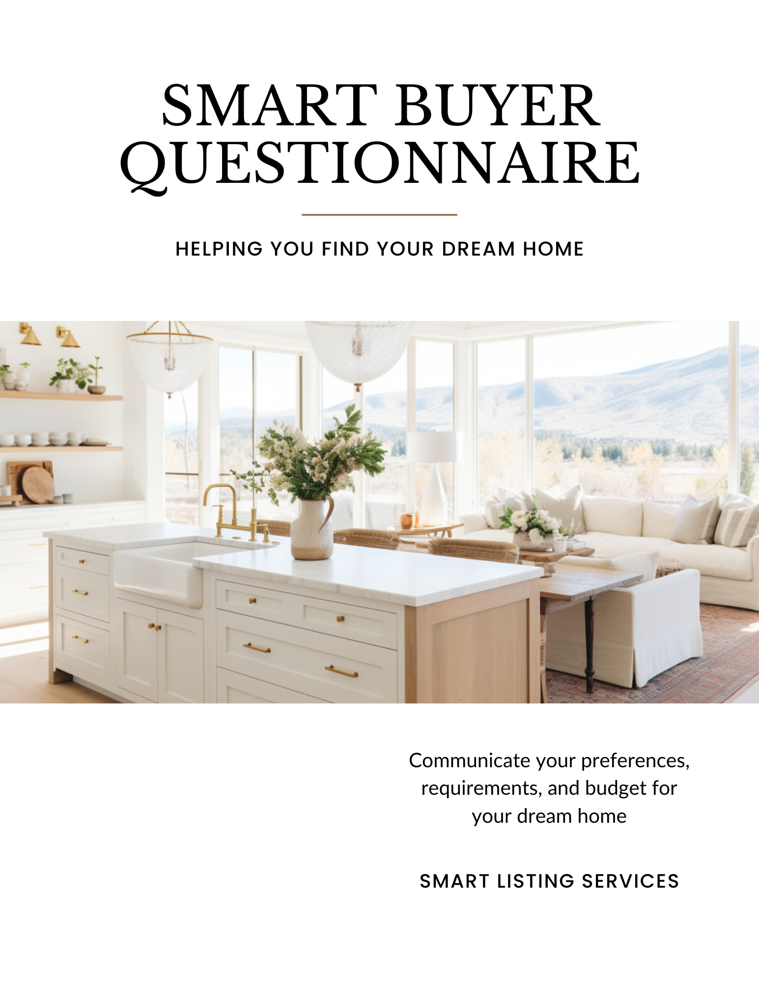 SMART Home Buyer Questionnaire | Smart Listing Services